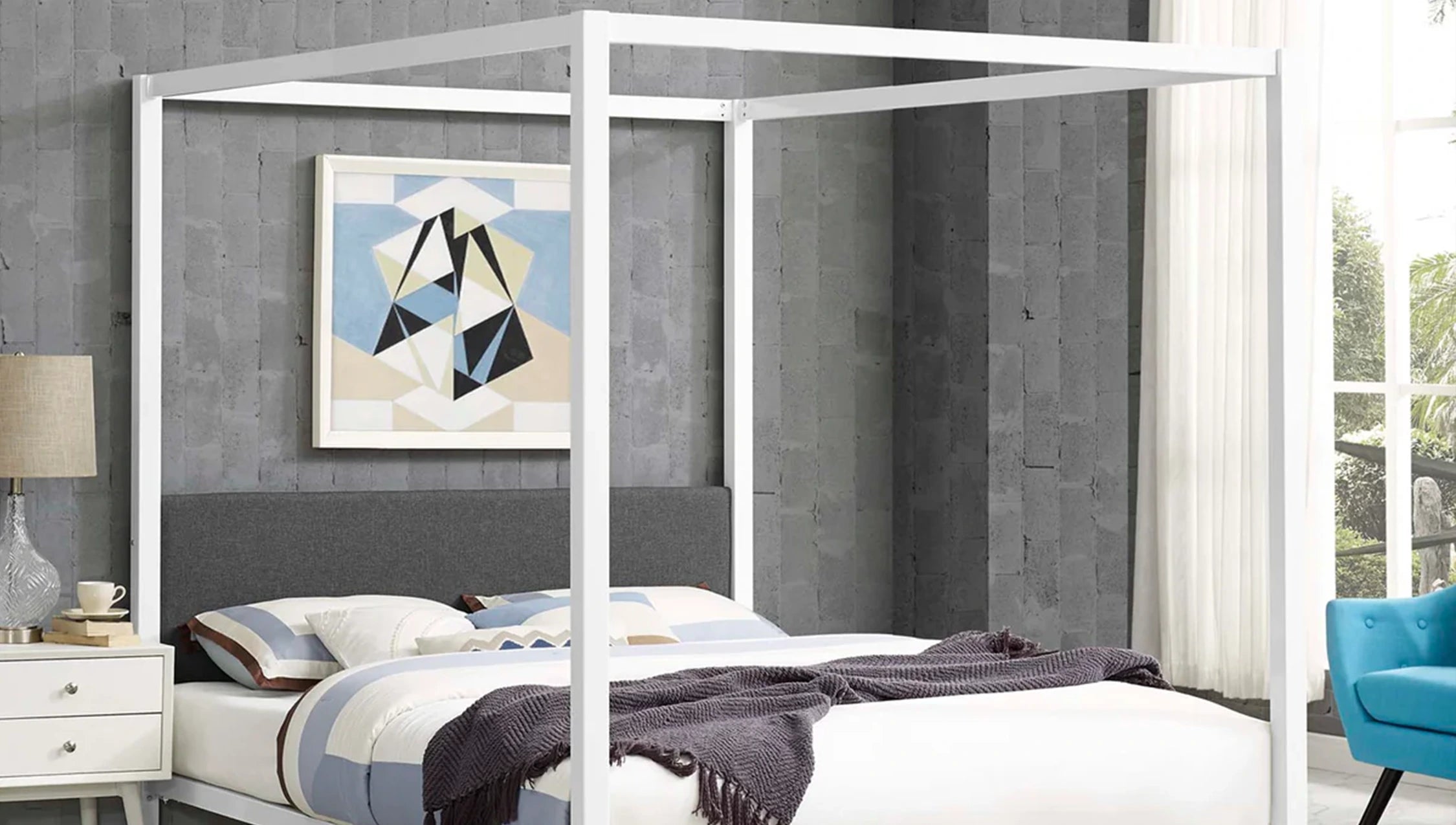 The Canopy Bed Frame: The Modern Bedding System Taking Center Stage